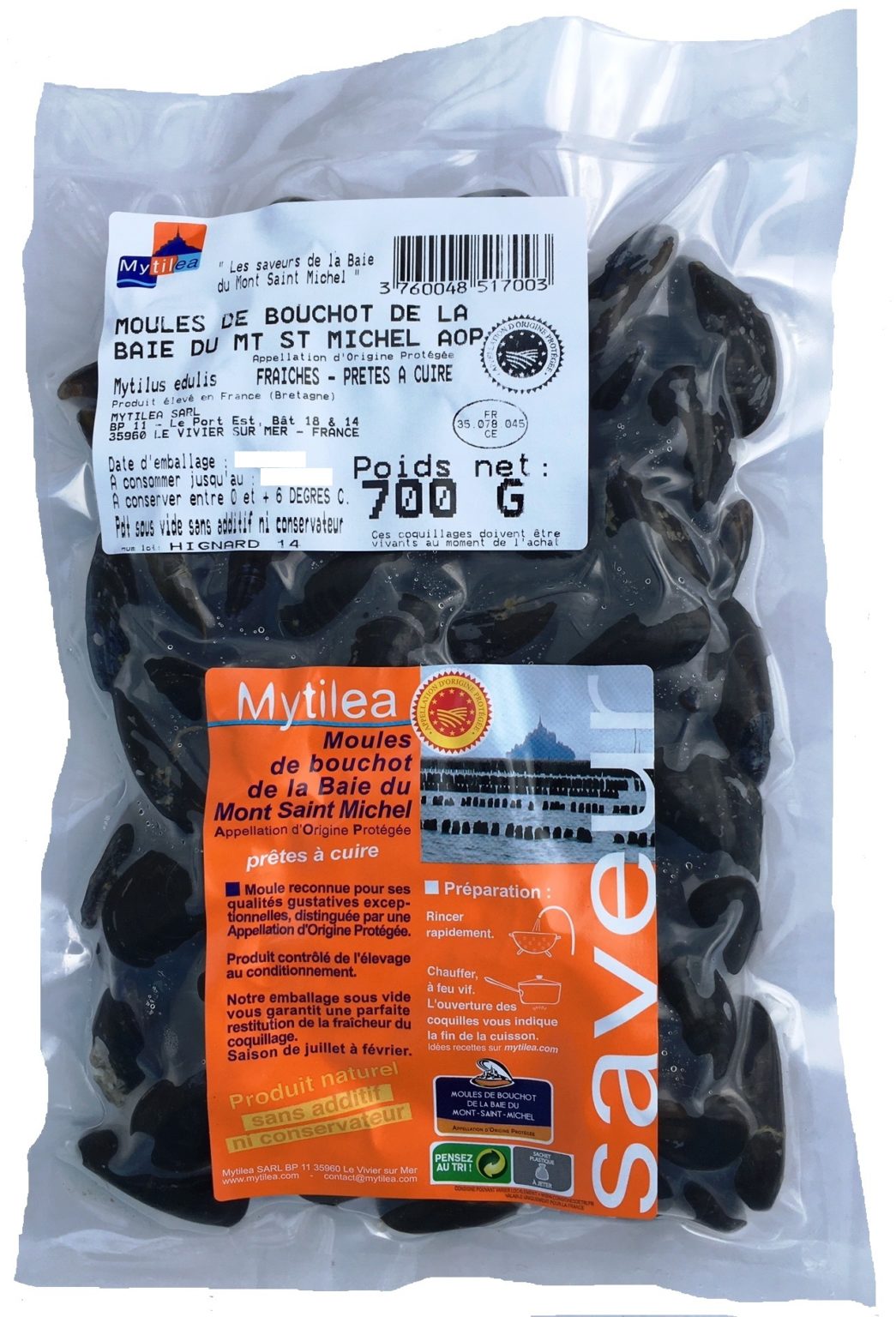Chilled Bouchot Mussels AOP from France Mont St Michel 700g - Lou Lou ...